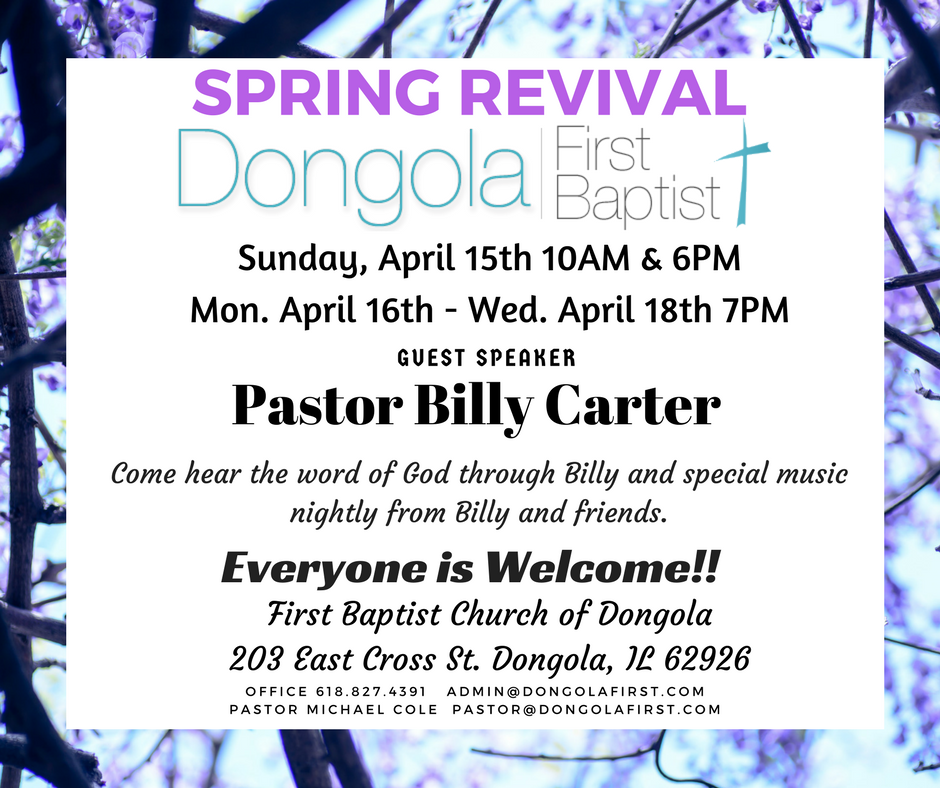 Spring Revival – Dongola First Baptist Church